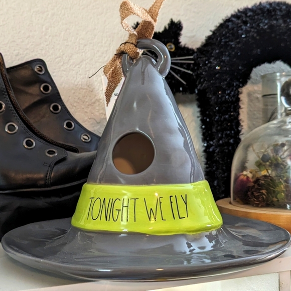 Rae Dunn | Accents | Rae Dunn Witch Hat Birdhouse Hocus Pocus Halloween ...